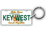 Key West License Plate Key Chain | AKC0034