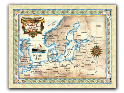 Baltic See Map Poster | POSTER-BALTIC