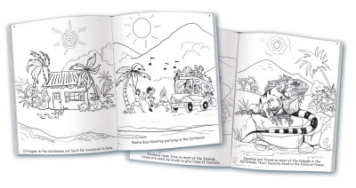 CARIBBEAN COLORING BOOK