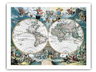 World Map Framing Print | FP13